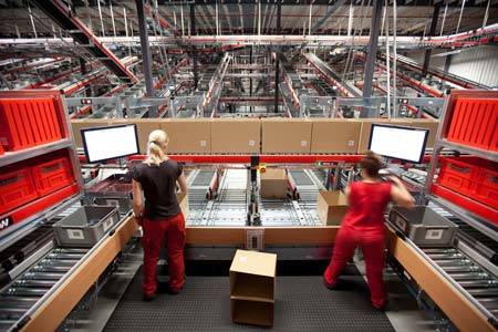 Zweistufige Kommissionierung